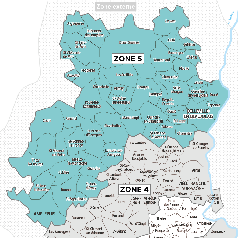 The 6 zones | TCL